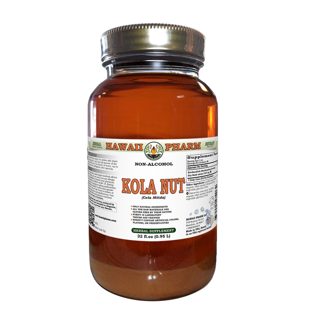 Kola (Cola Nitida) Dry Nut Liquid Extract Tincture. Expertly Extracted ...