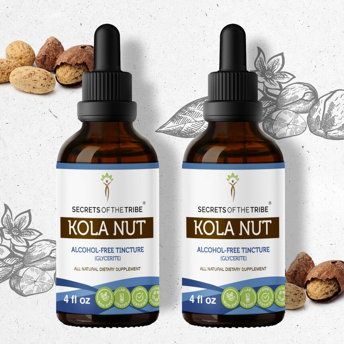 Kola Nut Tincture Alcohol-FREE Extract, Organic Kola nut (Cola ...