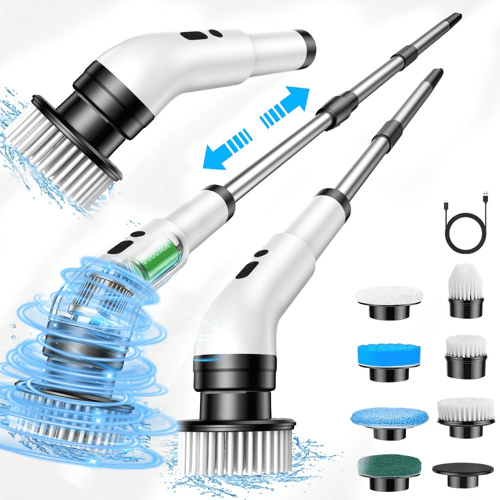 Kolagan multi-functional electric rotating cleaning brush, 8-in-1 ...