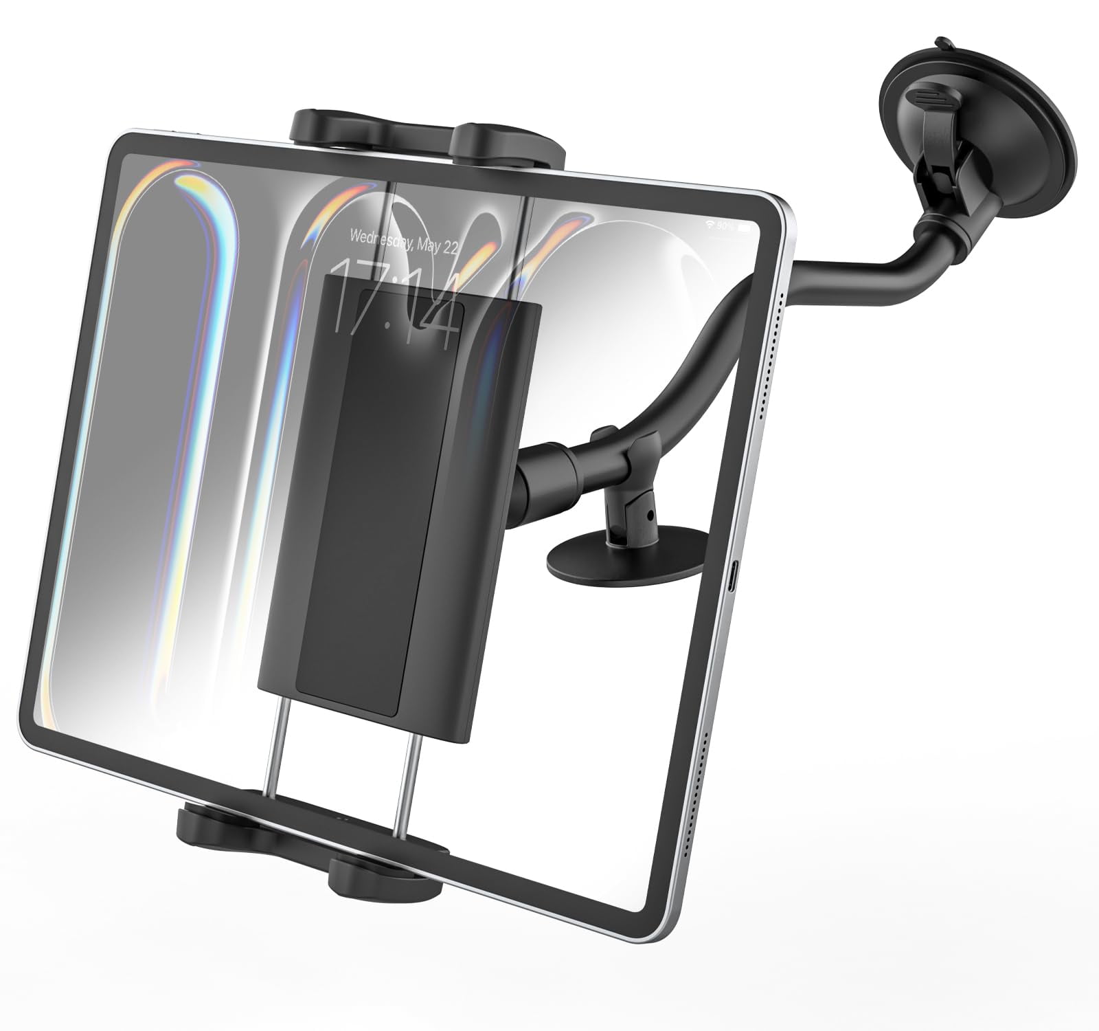 Kolasels Tablet Windshield Mount MMF7 with Gooseneck Long Arm, Tablet ...