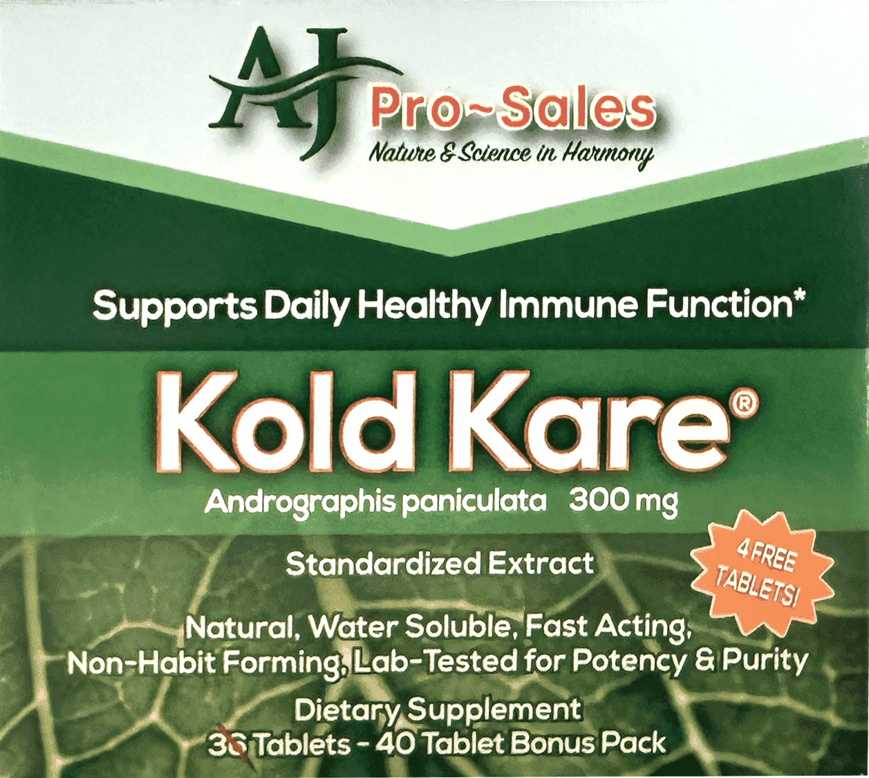 Kold Kare Daily Immune Health Function, 40 Count - Effective Against ...