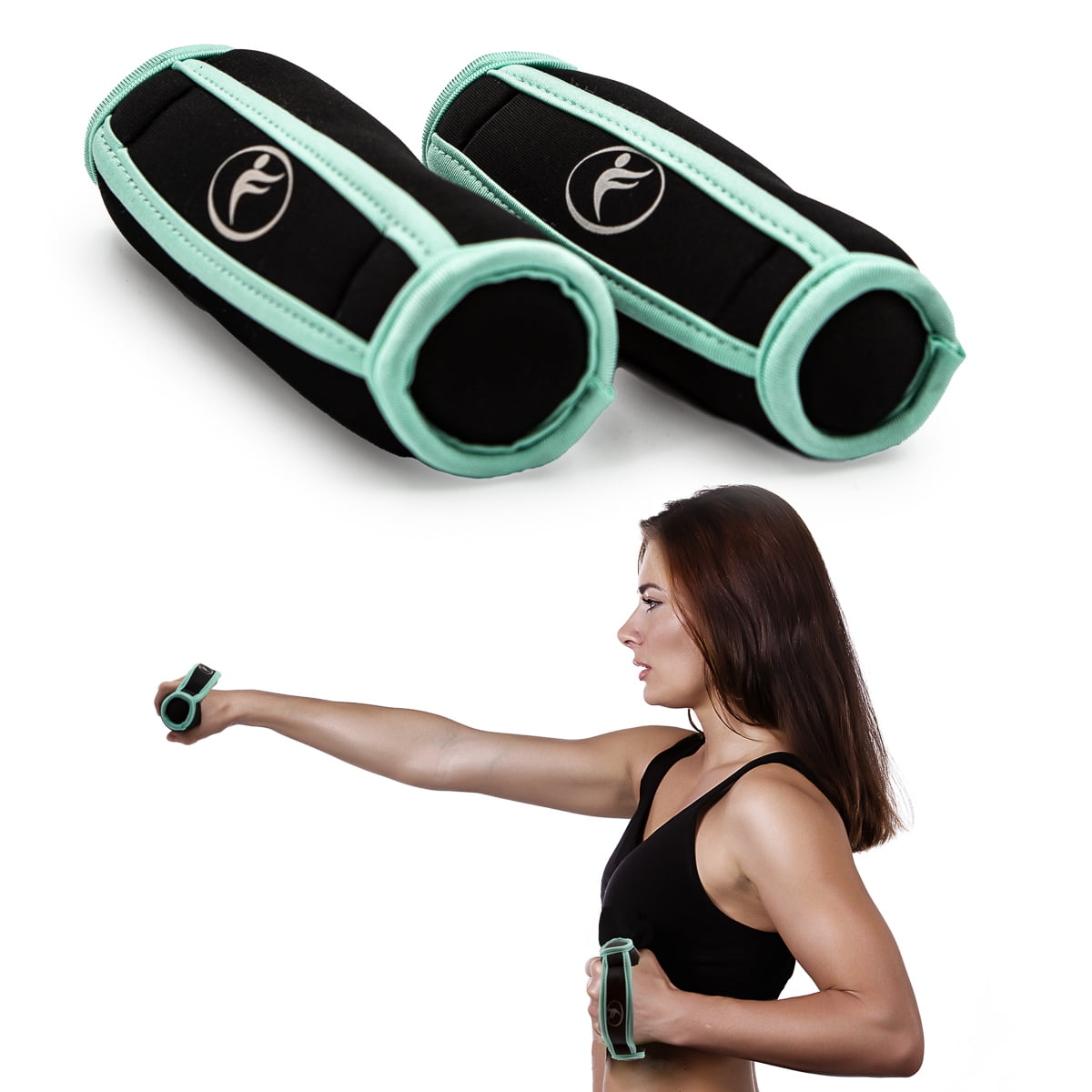 Kole Imports 1 lb Walking Hand Weights for Women with Soft Grip, Set of ...