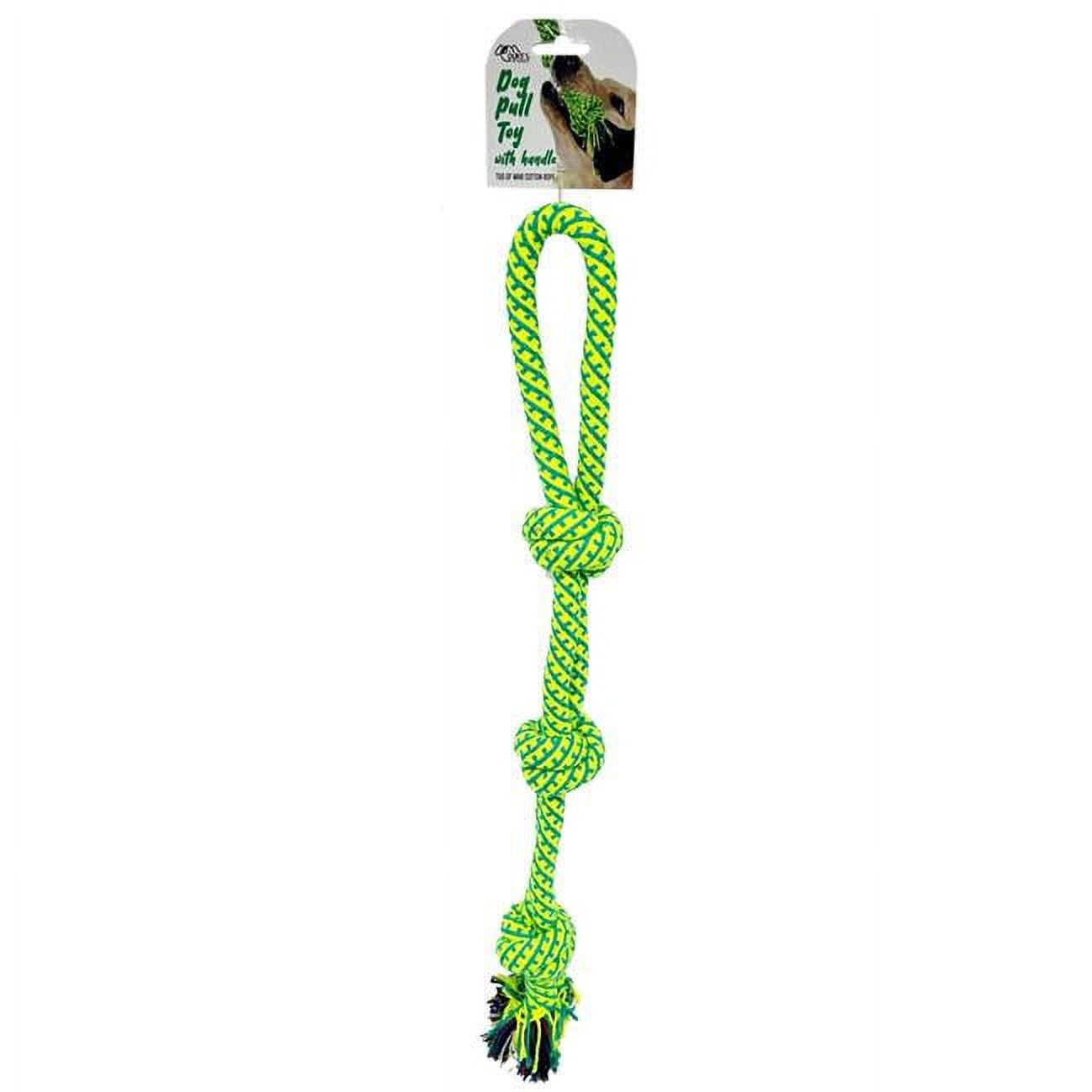 Kole Imports DI811 24 in. Tug of War Cotton Rope Dog Pull Toy with ...