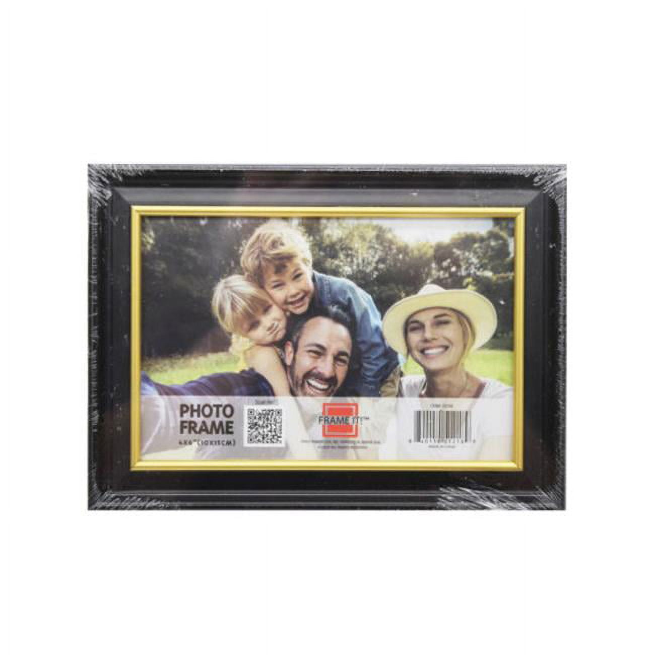 Kole Imports 4 x 6 in. Lining Design Photo Frame, Assorted Black, Gold ...