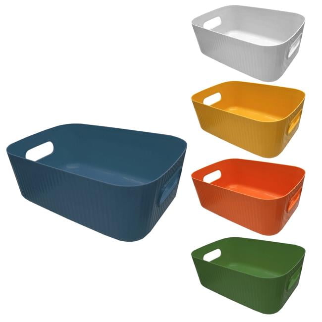 Kole Imports 6.5 x 9 in. Storage Organizing Boxes with Handle, Assorted ...