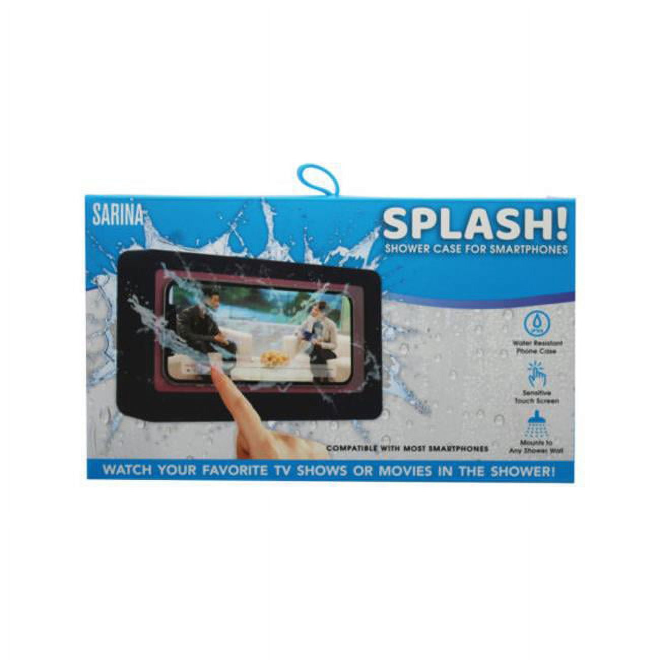 Kole Imports AC246-4 Sarina Splash Shower Case for Smartphones, Navy ...