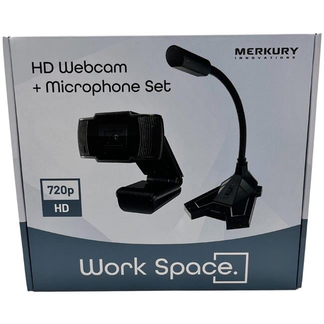 Kole Imports AG707 Merkury Work Space 720p HD Webcam with External Mic - Pack of 6 - Walmart.com