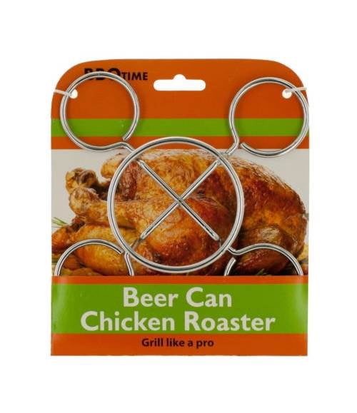 Kole Imports Beer Can Chicken Roaster in Silver One Size - Walmart.com
