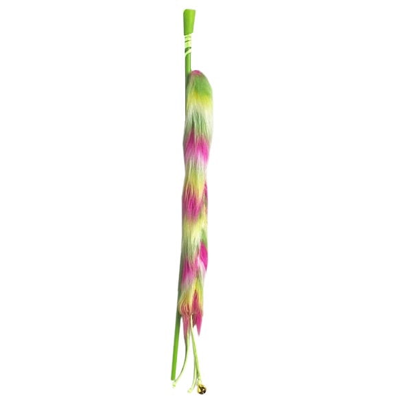 Bell and Fuzzy Tail Teaser Toy with Long Handle - Walmart.com