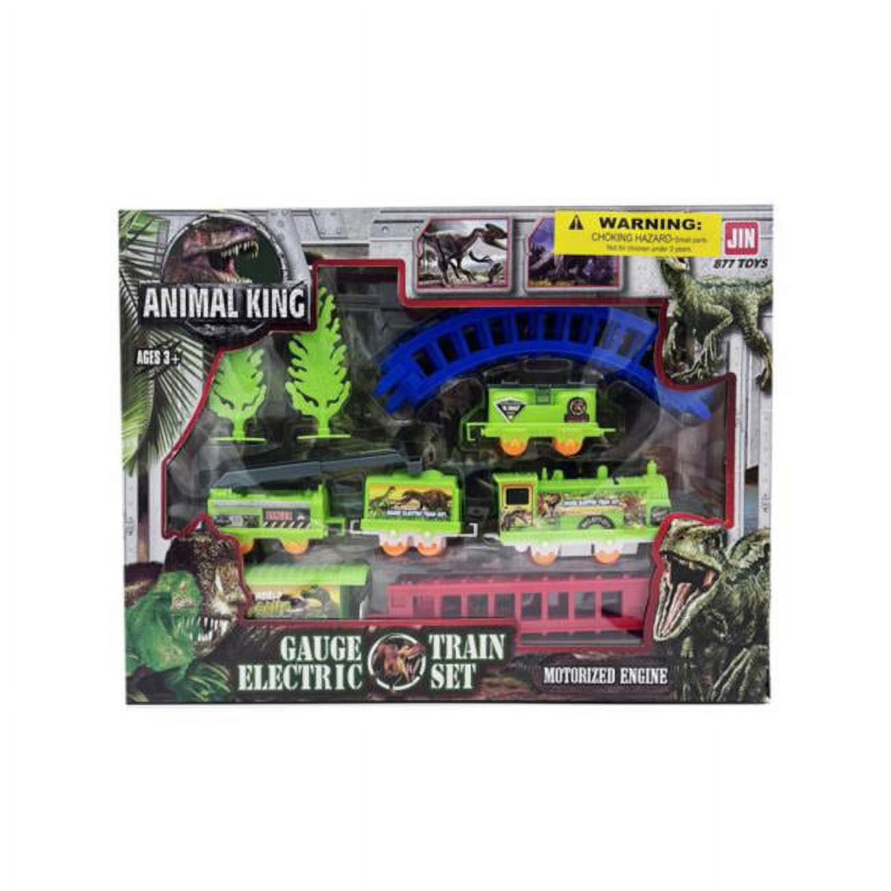 Kole Imports GH897-2 Battery Operated Dinosaur Toy Train with Tracks ...