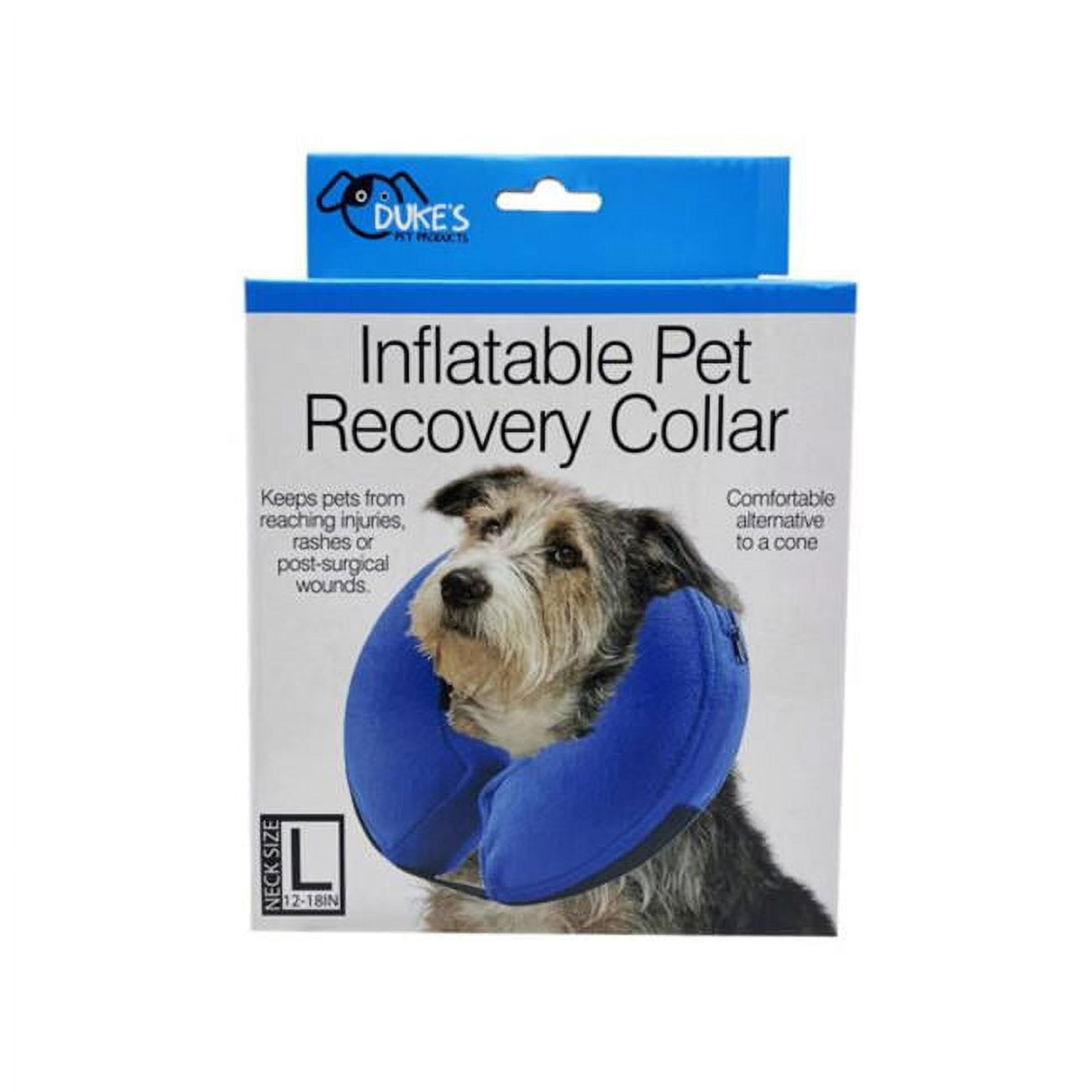 Kole Imports GH903-6 Inflatable Pet Recovery Collar in Assorted Sizes ...