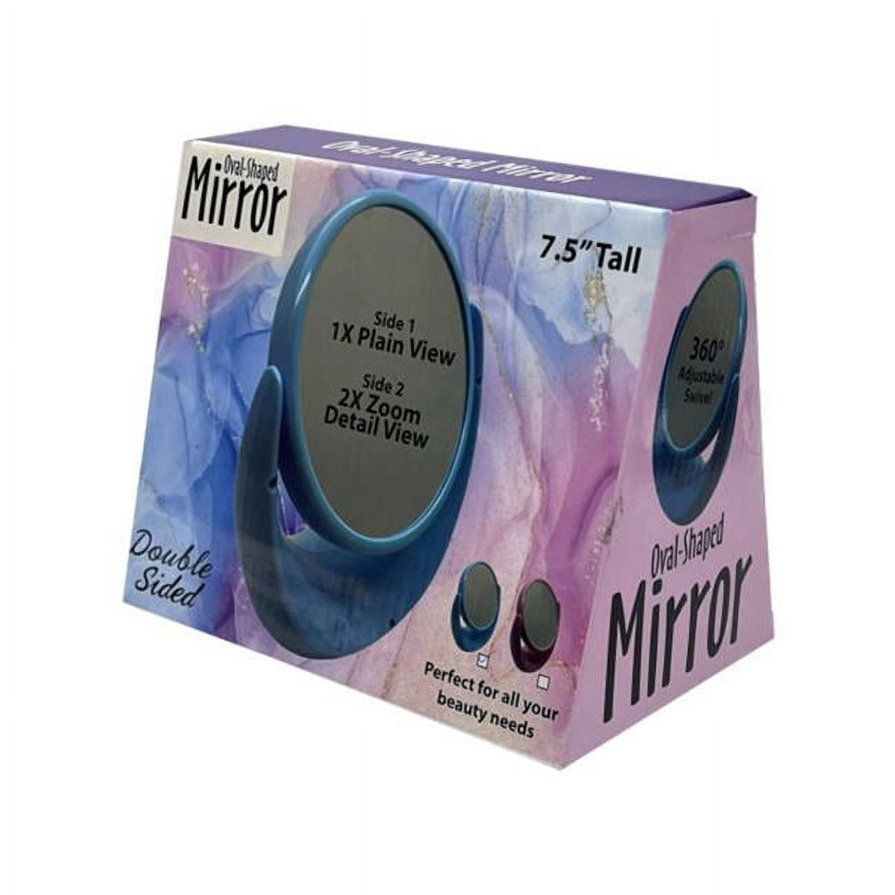 Kole Imports GH916-8 Dual Sided Oval Stand Up Vanity Magnified Mirror ...