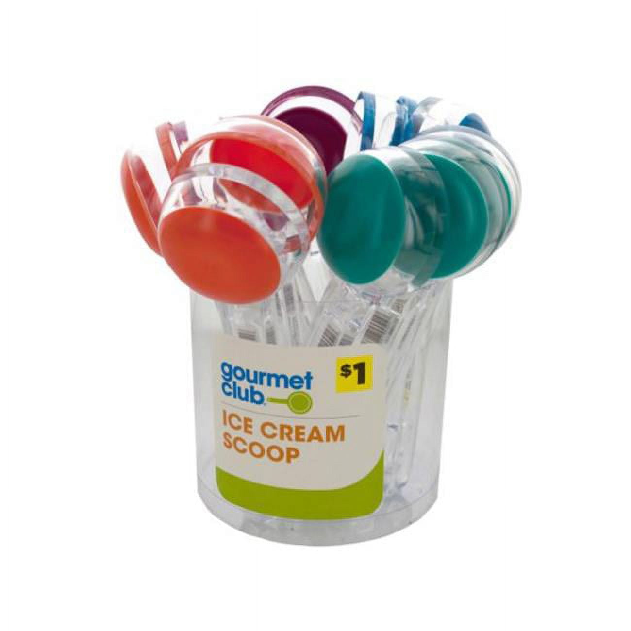 Kole Imports GW569-24 7.375 x 2.5 in. Silicone Bottom Ice Cream Scoop ...