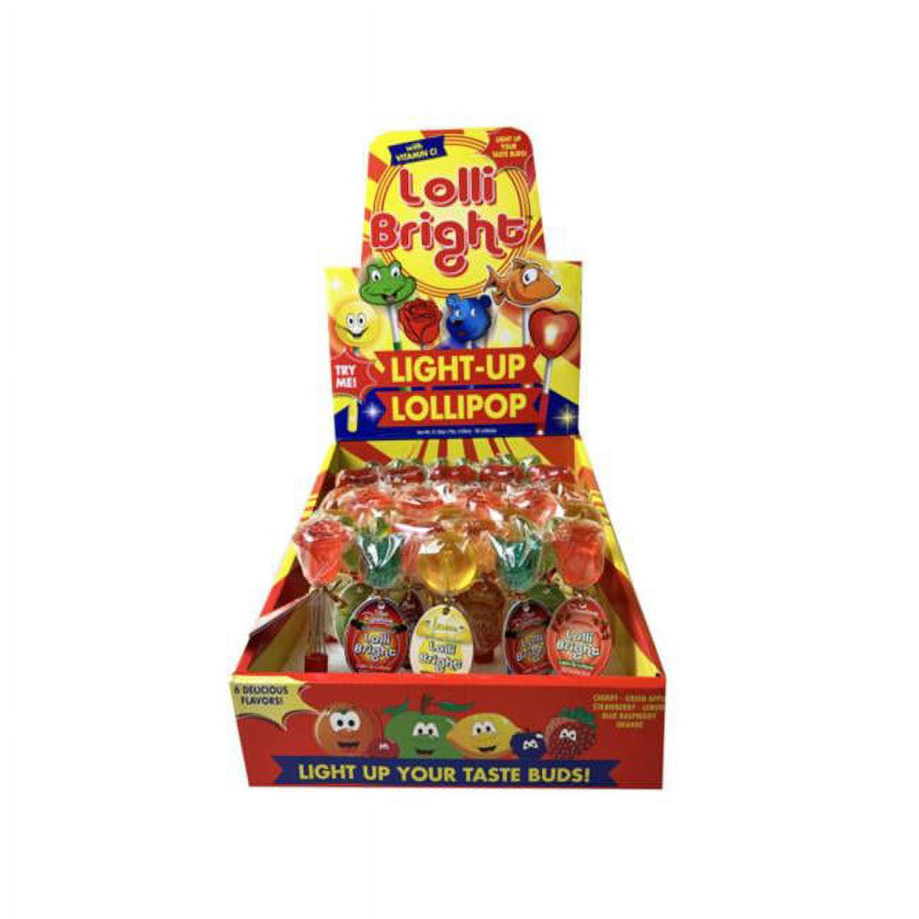 Kole Imports GW980-36 Lollibright Light Up Lollipop In Assorted Flavor ...