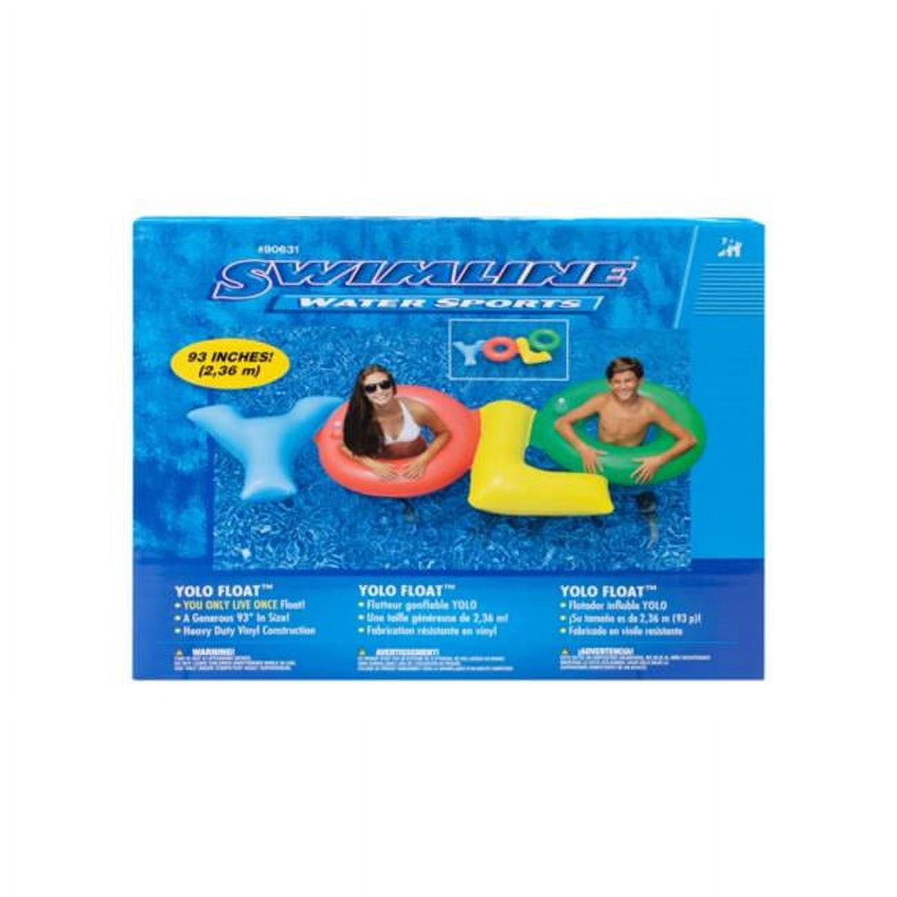 Kole Imports KL624-2 YOLO Jumbo Sized Pool Float - Case of 2 - Walmart.com
