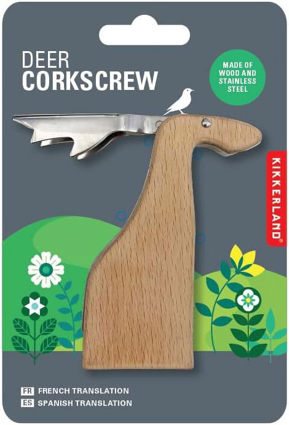Kole Imports Kikkerland Stainless Steel Deer Corkscrew - Pack of 18 ...