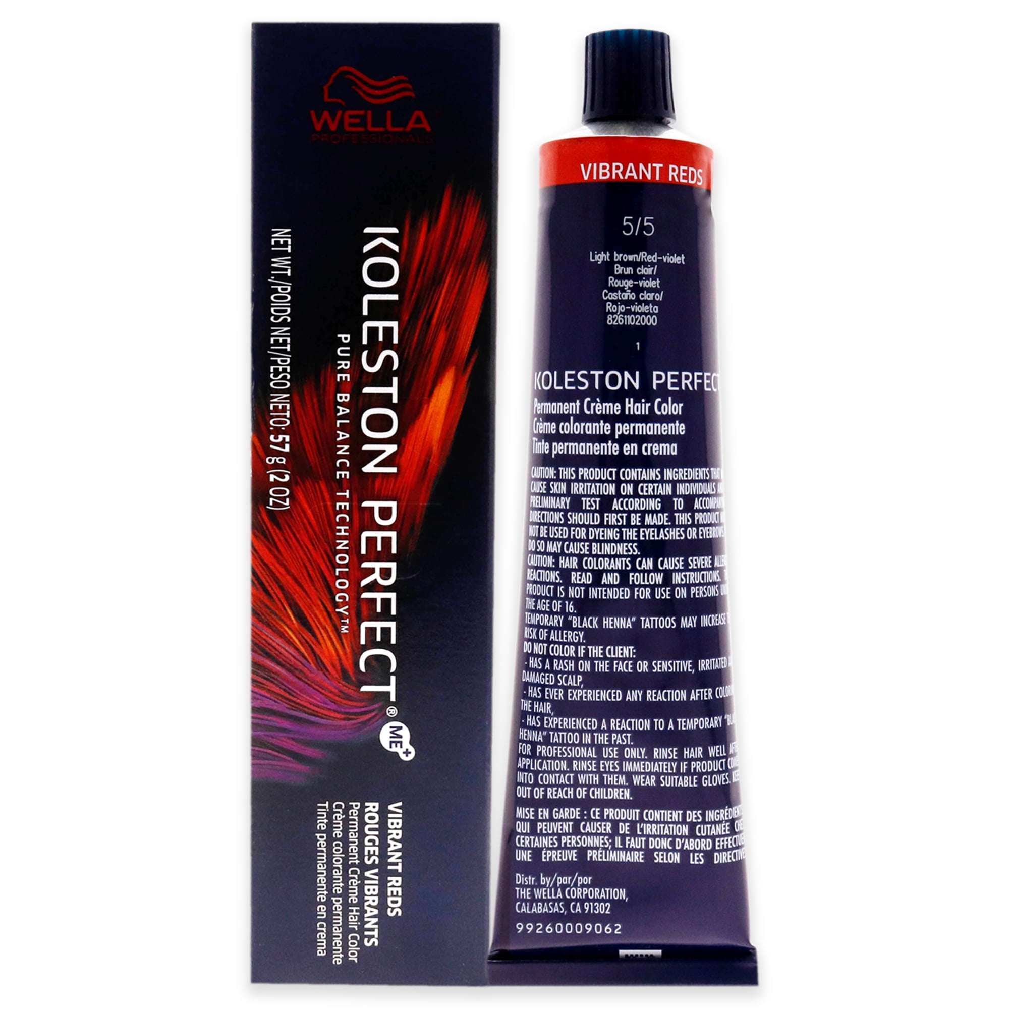 Koleston Perfect Permanent Creme Hair Color - 5 5 Light Brown-Red ...