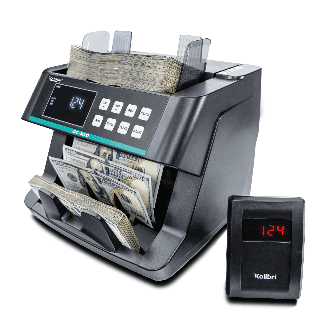 Kolibri KBC-3000 Top Loading Bill Counter with Counterfeit Detection ... Kolibri KBC-3000 Top Loading Bill Counter with Counterfeit Detection ...