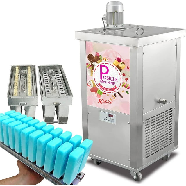 Kolice Commercial 2 Slim Molds Popsicle Ice Cream Machine,Ice Bars, Ice ...