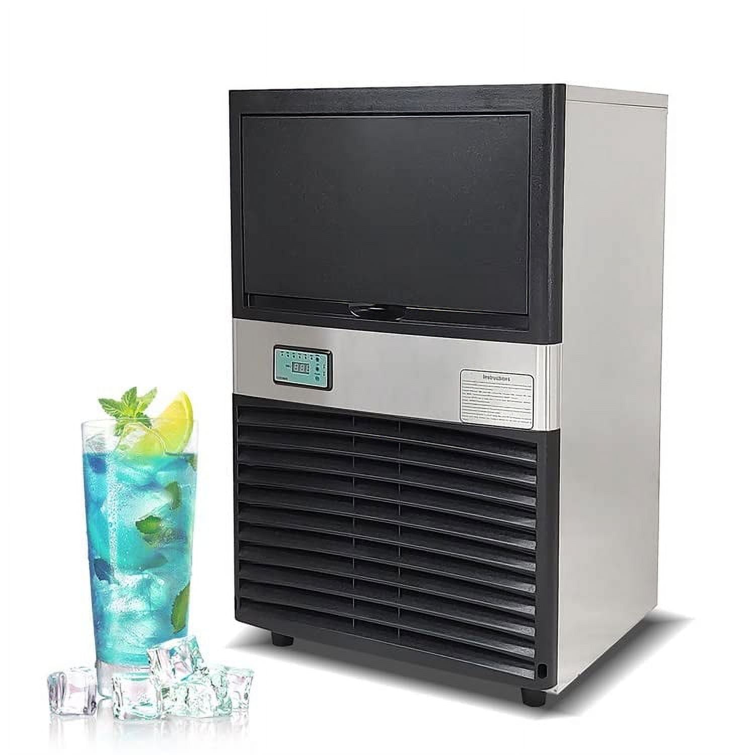 Kolice Commercial Auto Ice Cube Machine,Ice Machine Icy Maker -165 LBS ...