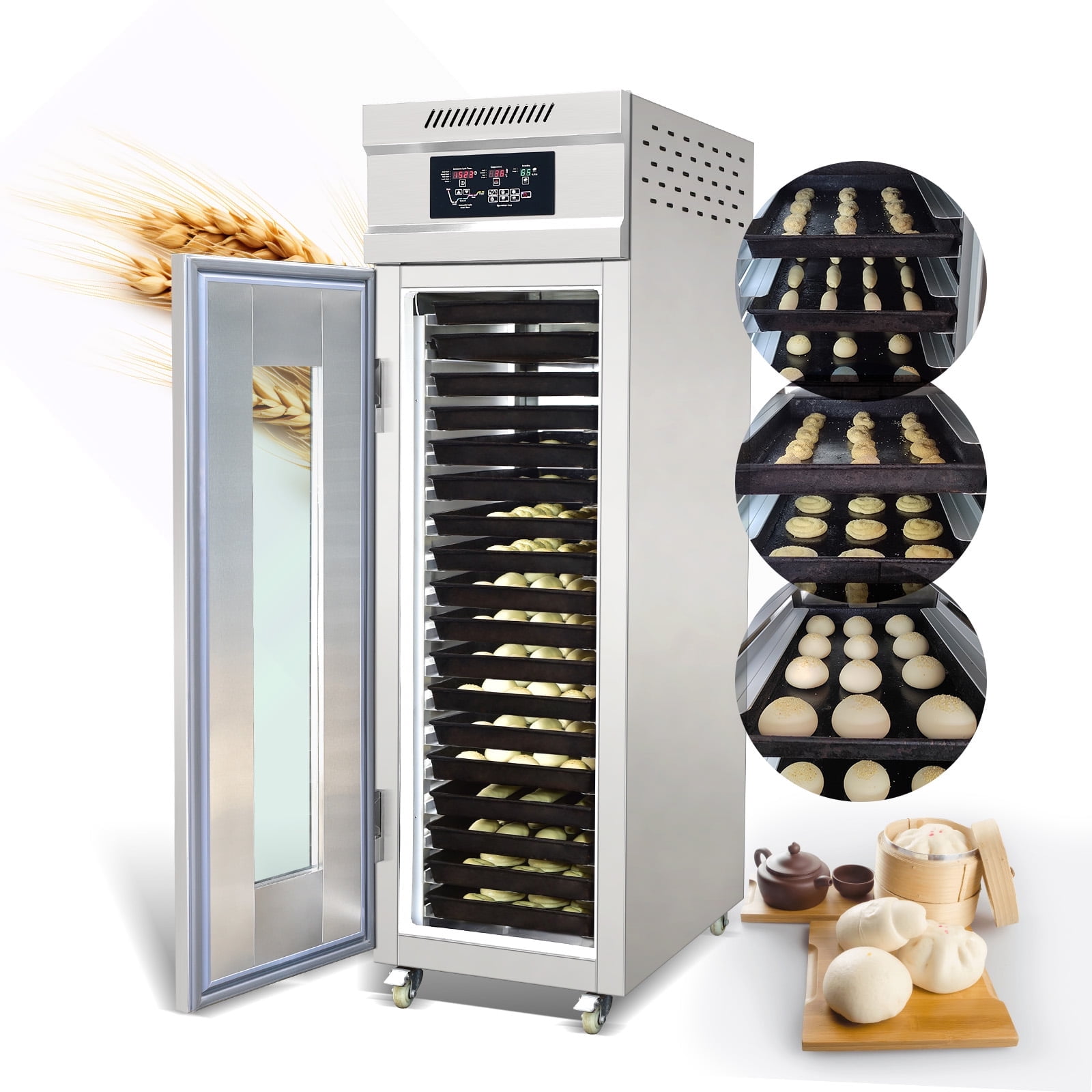 Kolice Commercial Automatic Bakery Dough Proofer, Bread/Dough Baking Proofer Machine-Integrated ...