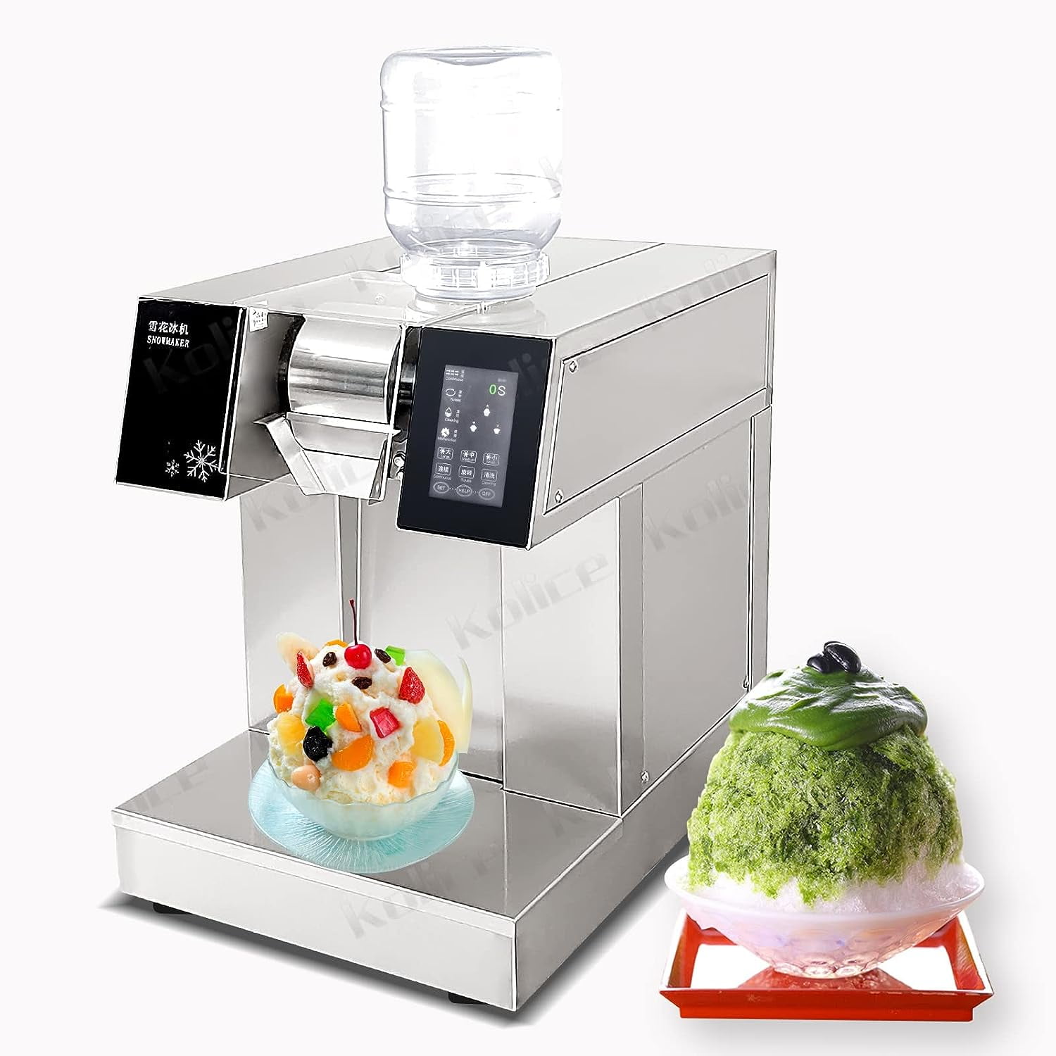 Kolice Commercial Automatic Snowflake Ice Machine,Ice Crusher Shaver ...