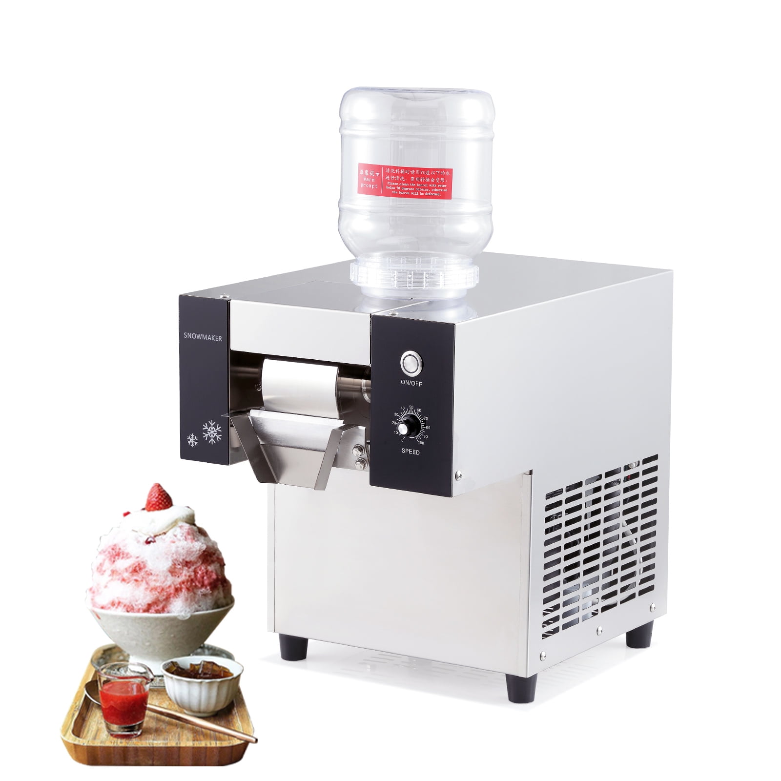 Kolice Commercial Snowflake Ice Machine,Crushed Snow Cone Shaver-374 ...