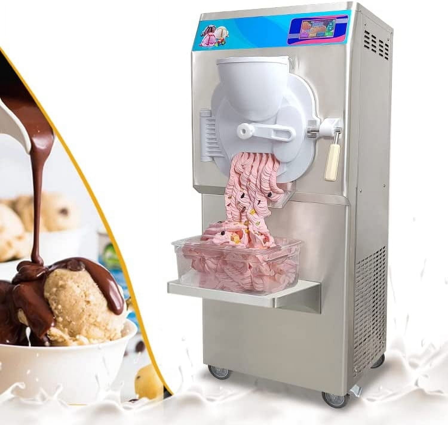 Kolice ETL Commercial Electric Ice Cream Maker with Compressor, 14L ...