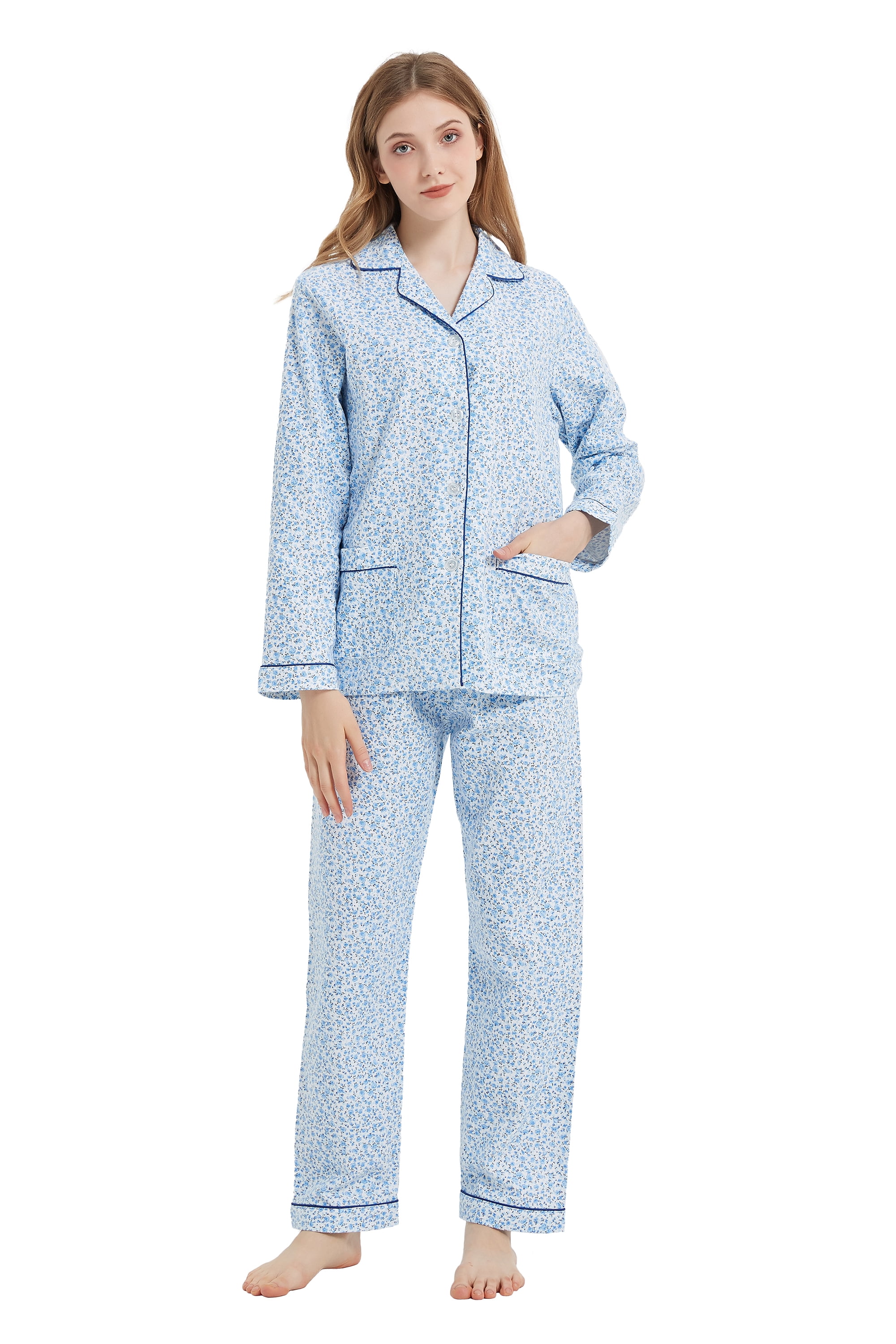 Kolipajam Cotton Flannel Pajamas for Women 100% Cotton Flannel Pajamas ...