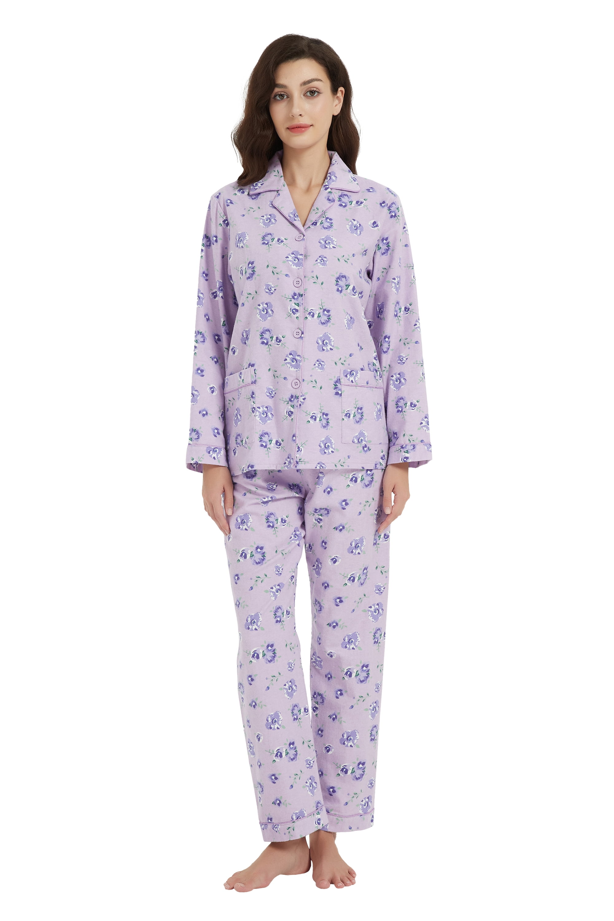 Kolipajam Cotton Flannel Pajamas for Women 100% Cotton Flannel Pajamas ...