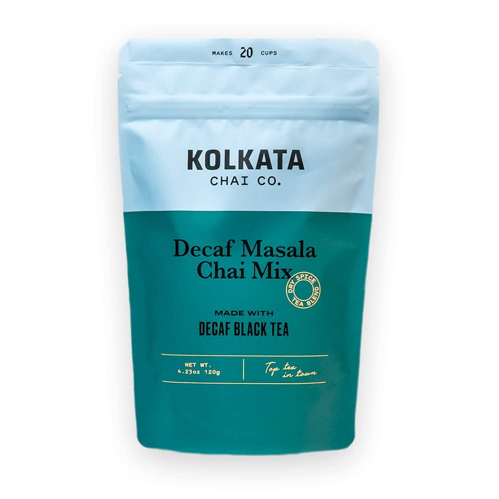 Kolkata Chai Decaf Masala Chai mix, Makes 20 cups, Premium loose leaf ...