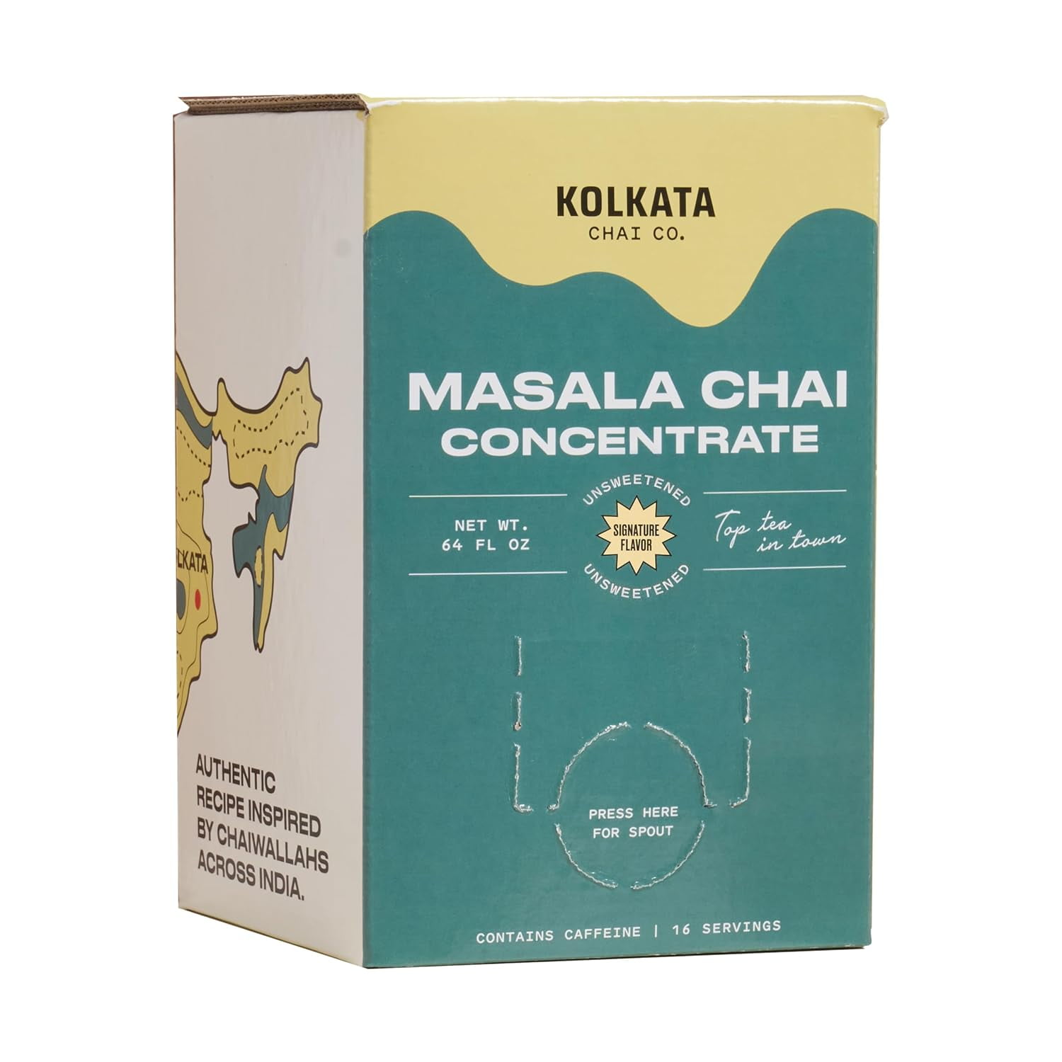 Kolkata Chai - Sugar Free Masala Chai Concentrate for Chai Tea Latte ...