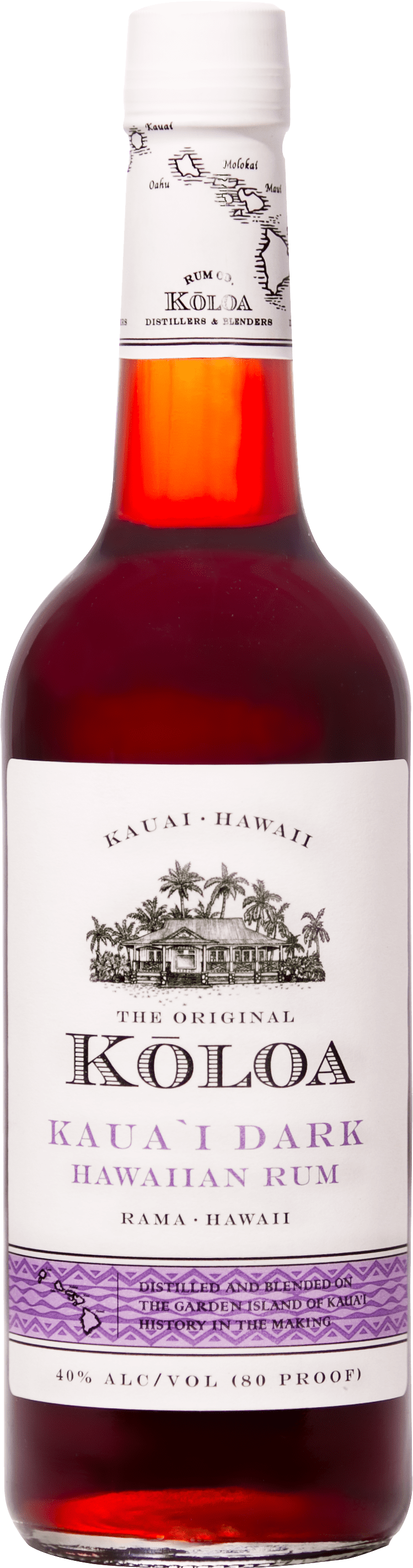 Koloa Kauai Dark Rum 750 ml with Rich Vanilla, Molasses, Caramel, and ...