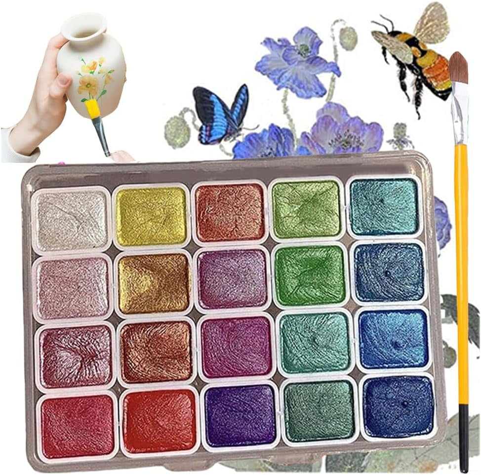 Kolor-Ful - Powder Mineral Pearl Pigment Art Watercolor,Shifting ...