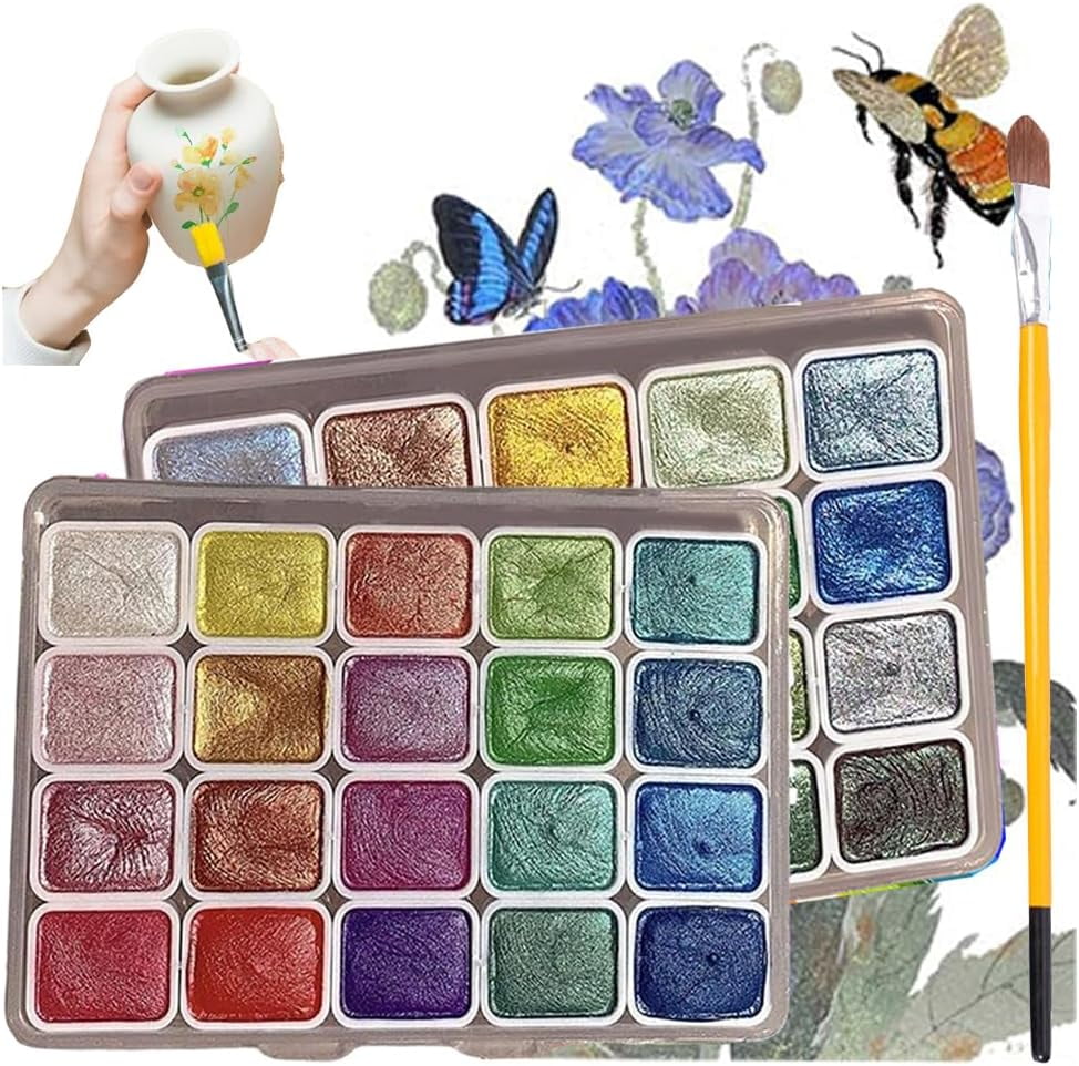 Kolor-Ful - Powder Mineral Pearl Pigment Art Watercolor,Shifting ...