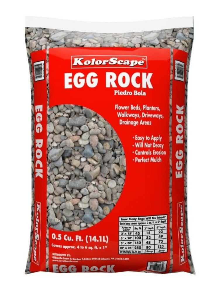Kolor Scape 40205493 Egg Rock 0.5 cu. ft. Decorative Stone for ...