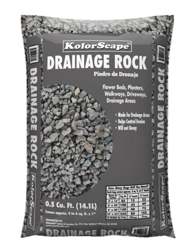 Kolor Scape 40205494 Drainage Rock 0.5 cu. ft. Decorative Stone for ...