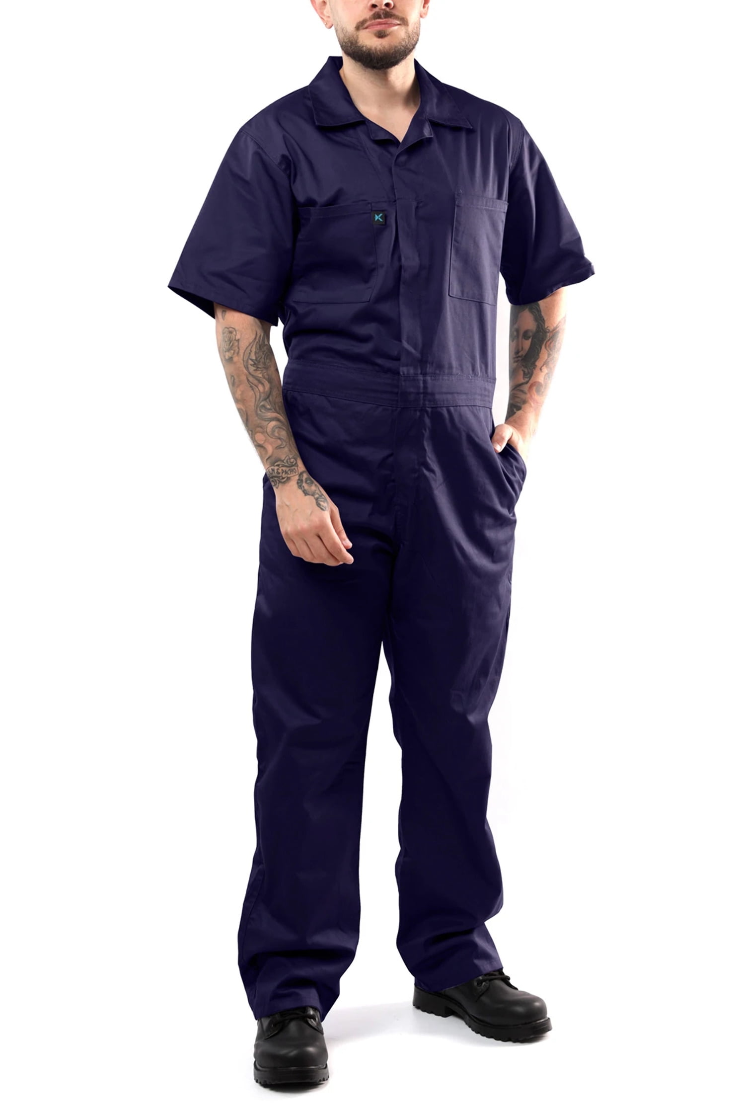 Kolossus Deluxe Short Sleeve Cotton Blend Coverall with Multi Pockets ...