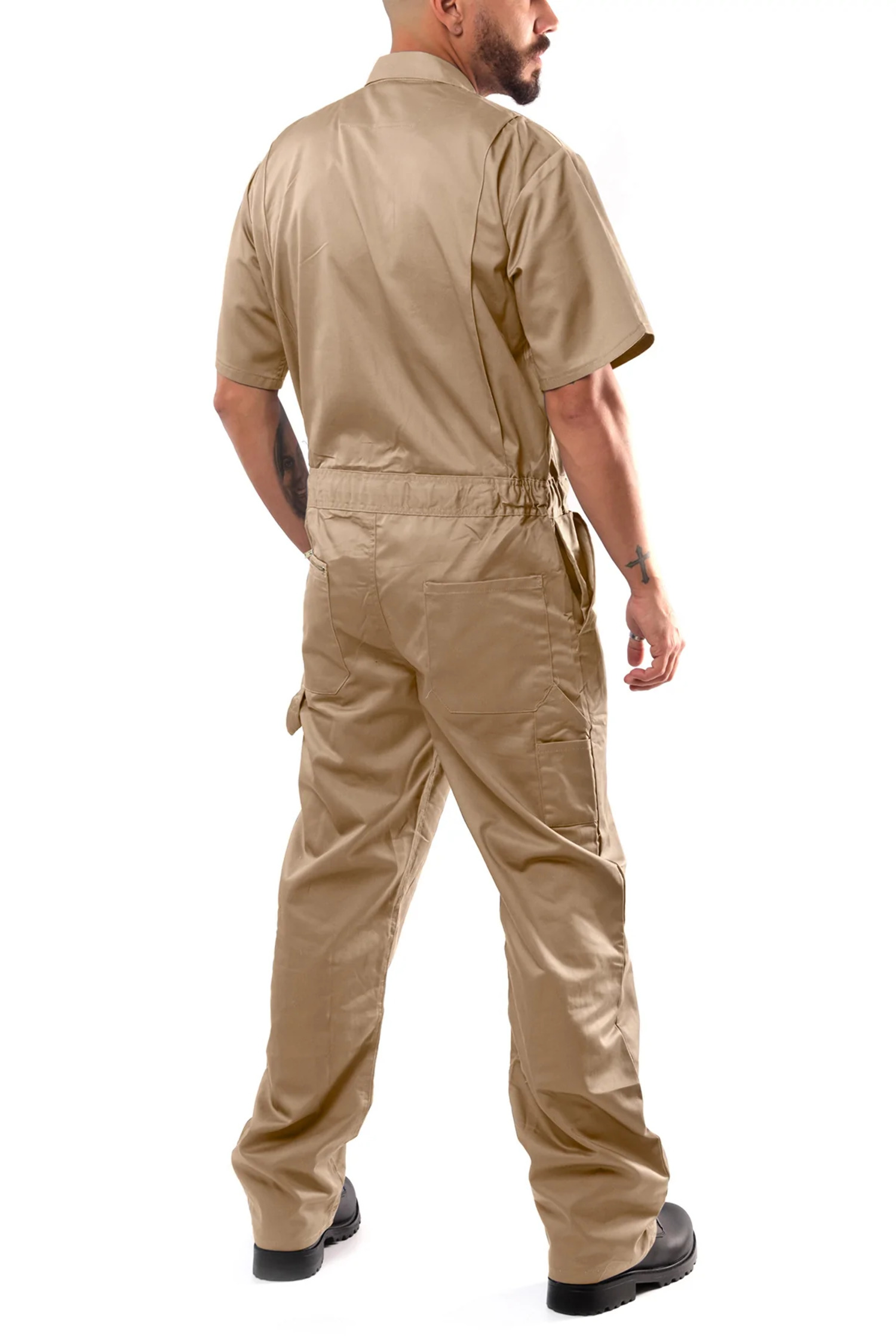 Kolossus Pro-Utility Cotton Blend Short Sleeve Coverall with Zip-Front ...