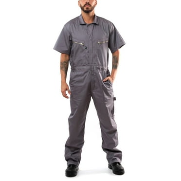 Dickies Mens and Big Mens Short Sleeve Deluxe Poplin Coveralls ...