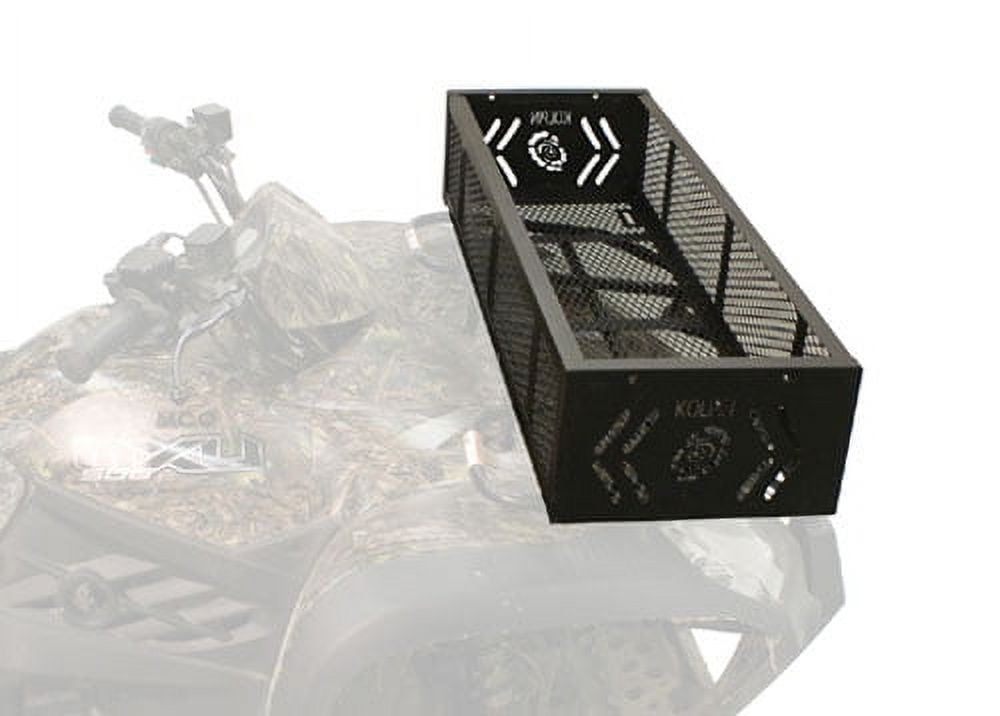 Kolpin ATV/UTV Black Steel Front Gear Storage Basket (53360) - Walmart.com