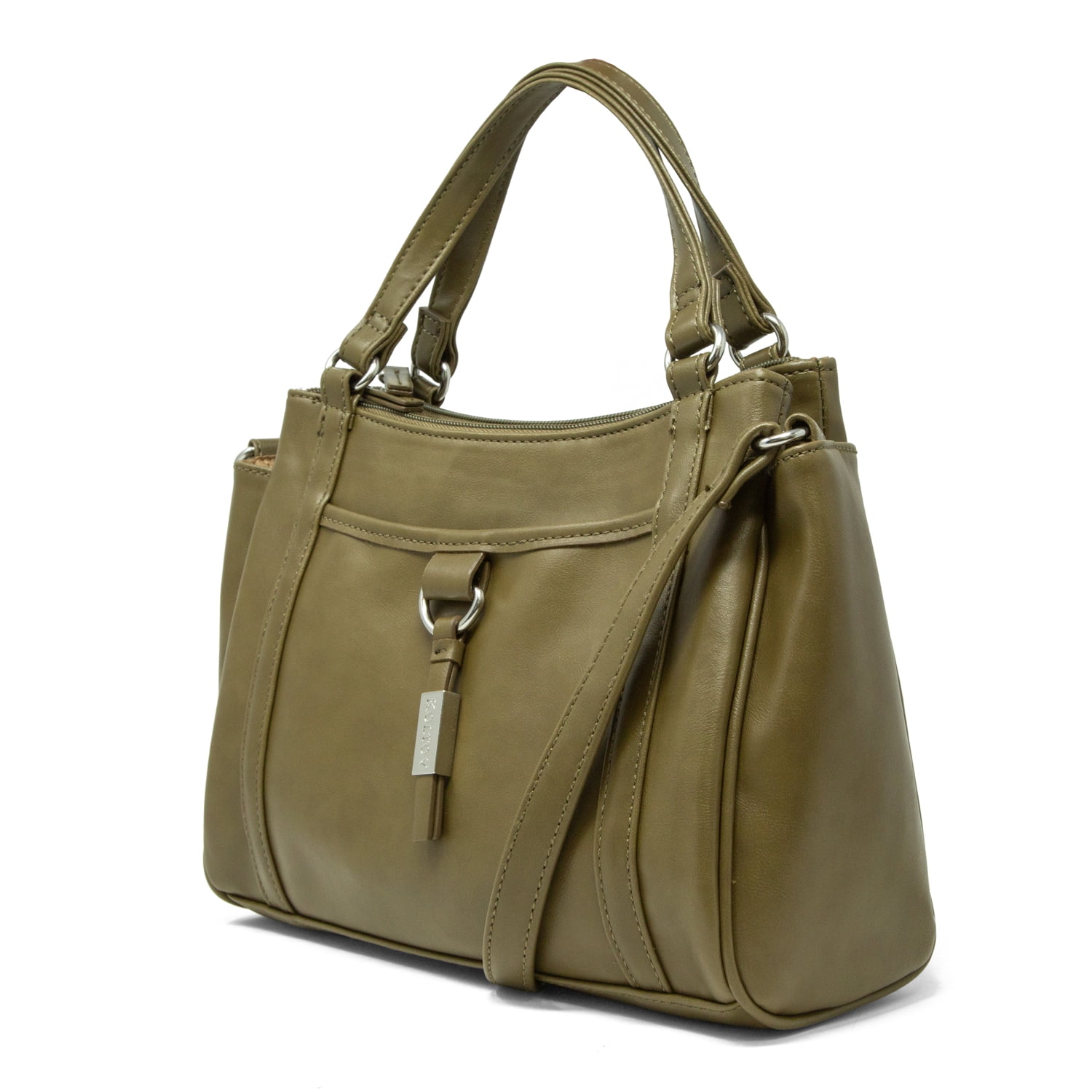 Koltov Everly Large Satchel - Vegan Leather - Functional - Walmart.com