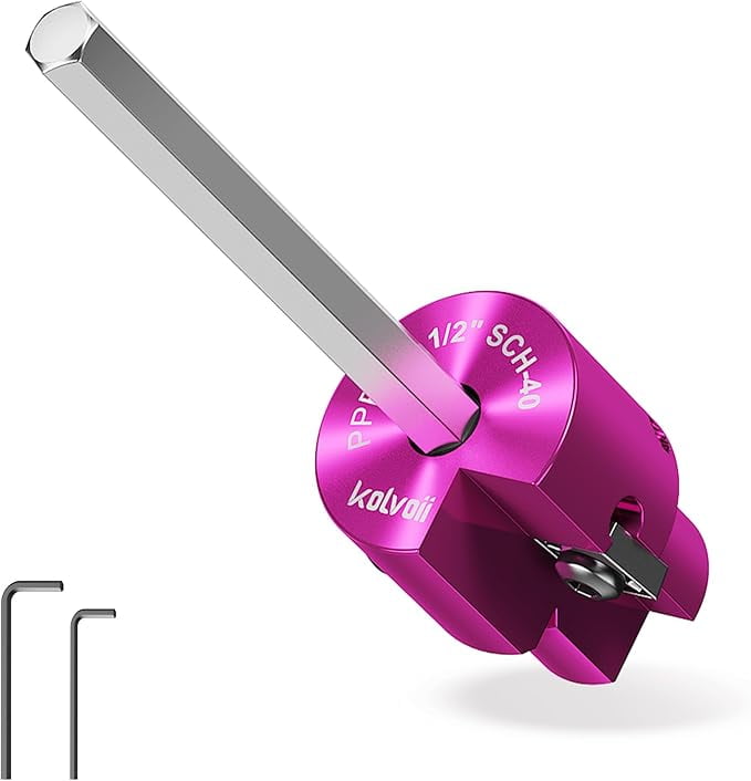 Kolvoii 1/2 Inch PVC Pipe Reamer, PVC Fitting Saver for SCH 40, Plastic ...
