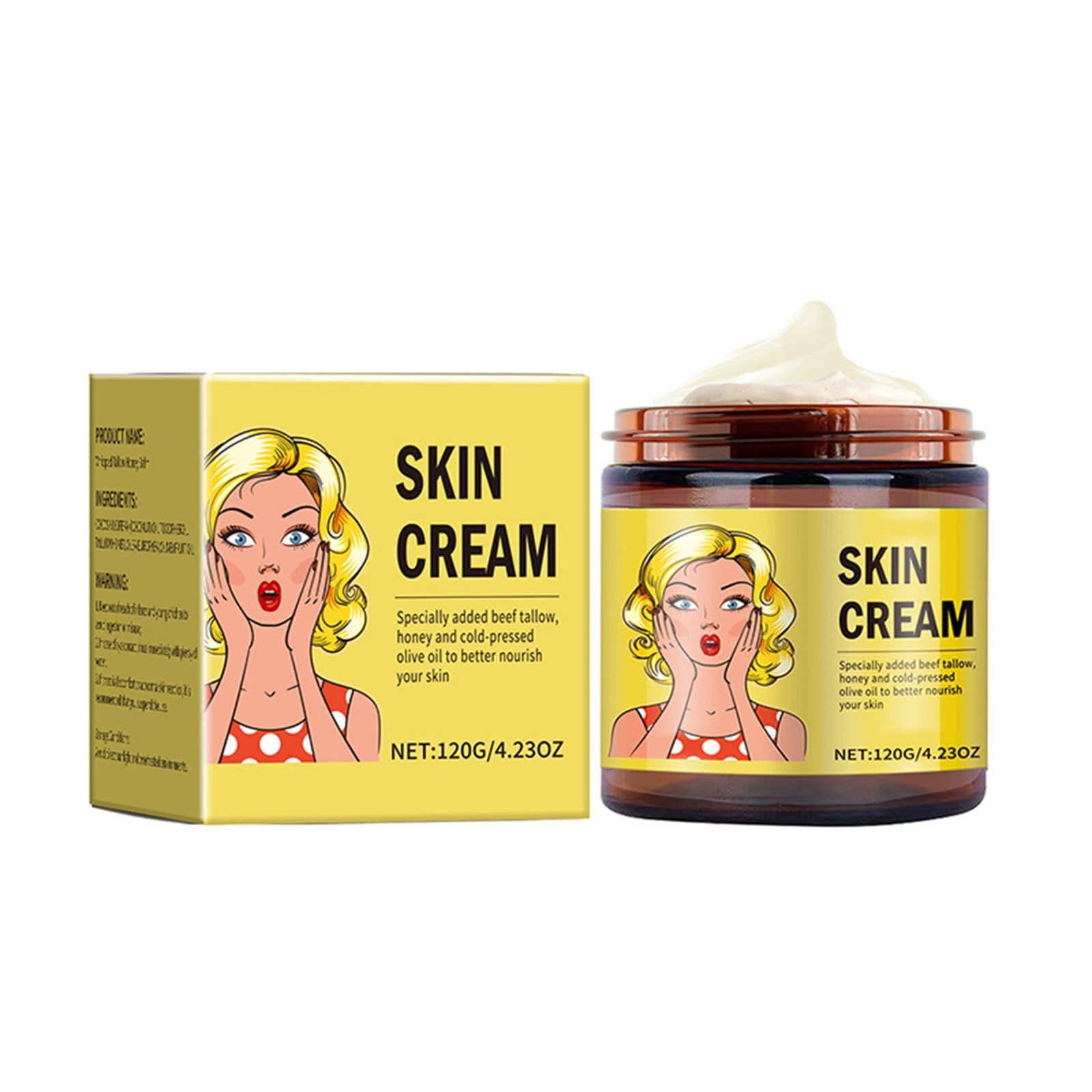 Kolylong Beef Tallow Cream For Face Body Finished Organic Grass Fed