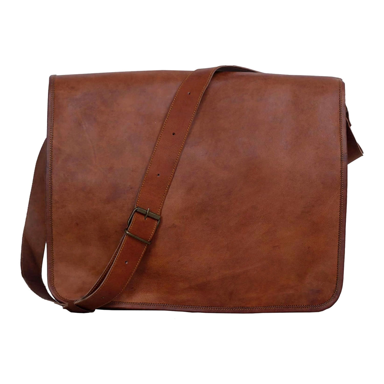 Komal's Passion Leather Vintage Mens 18 Inch Leather Laptop Messenger ...