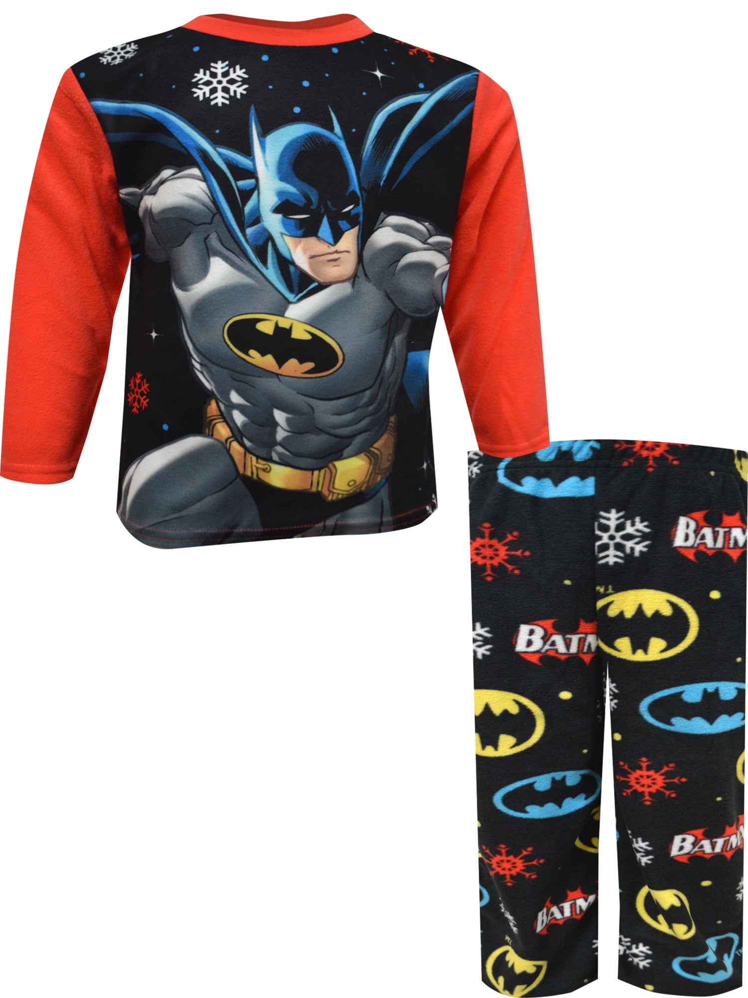 Komar Kids Boys DC Comics Batman Holiday Fleece Pajamas - Walmart.com