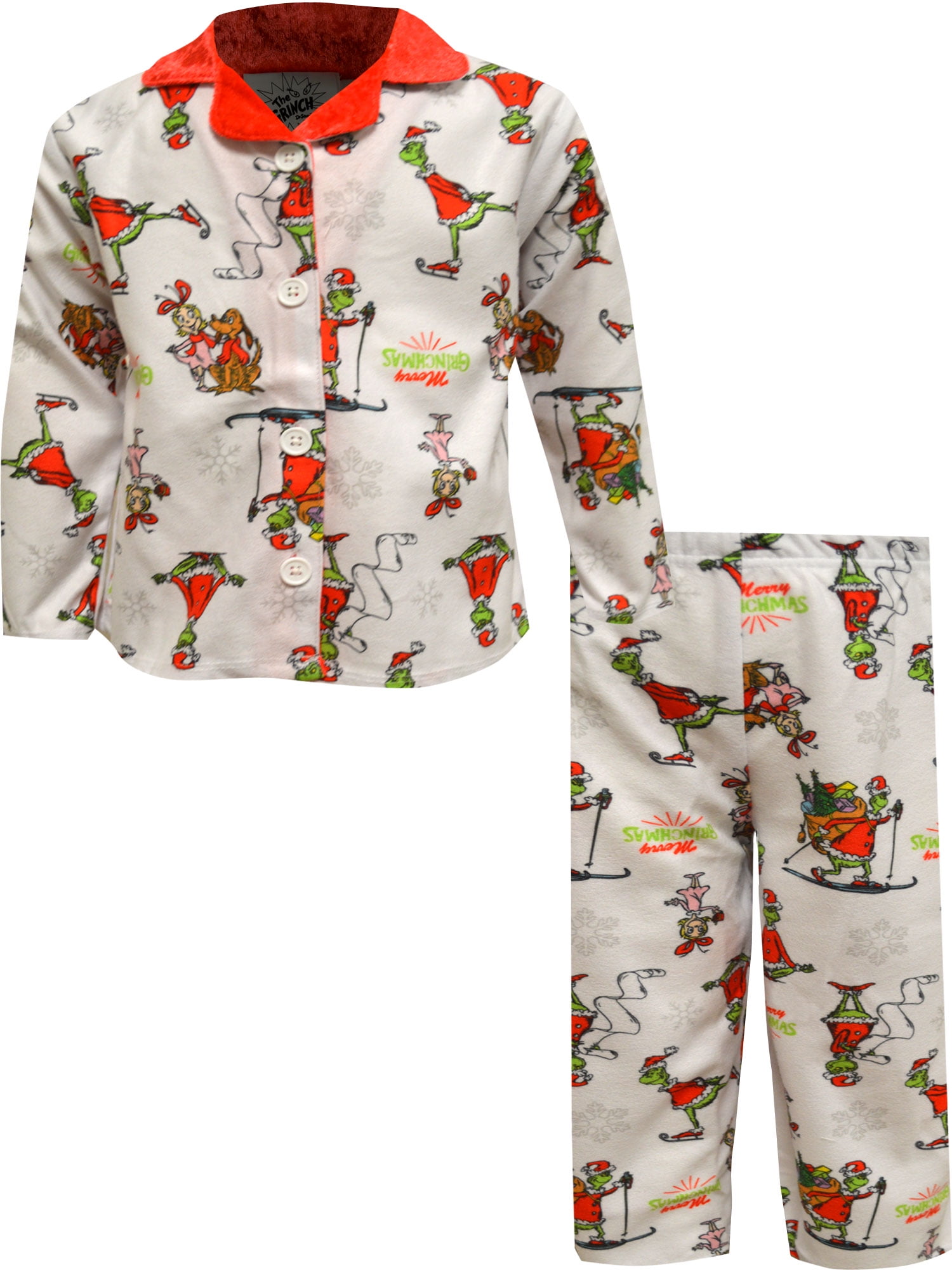 Komar Kids Boys Dr. Seuss The Grinch Merry Christmas Toddler ...