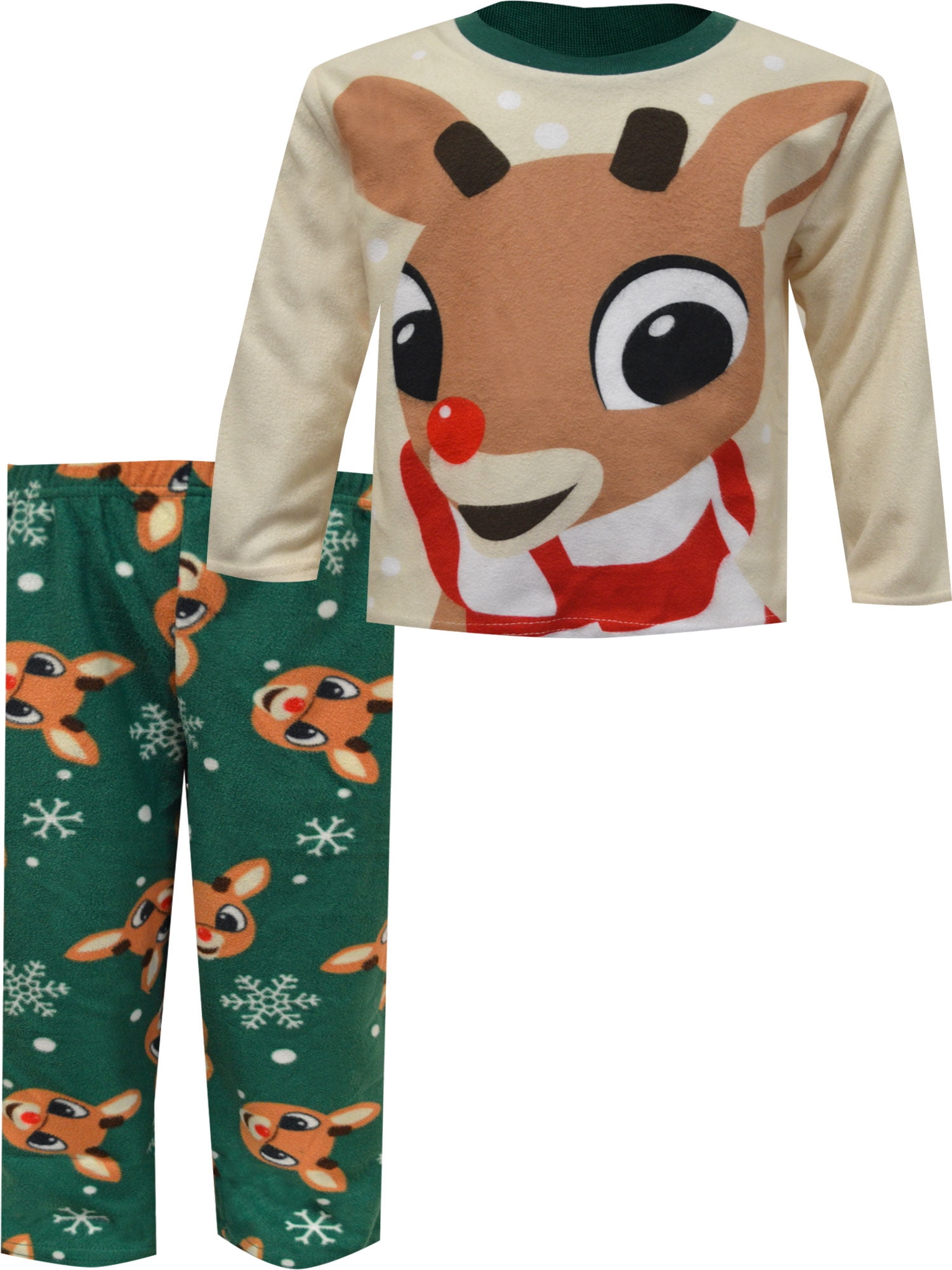 Komar Kids Boys Rudolph The Red-Nosed Reindeer Fleece Christmas Pajama ...