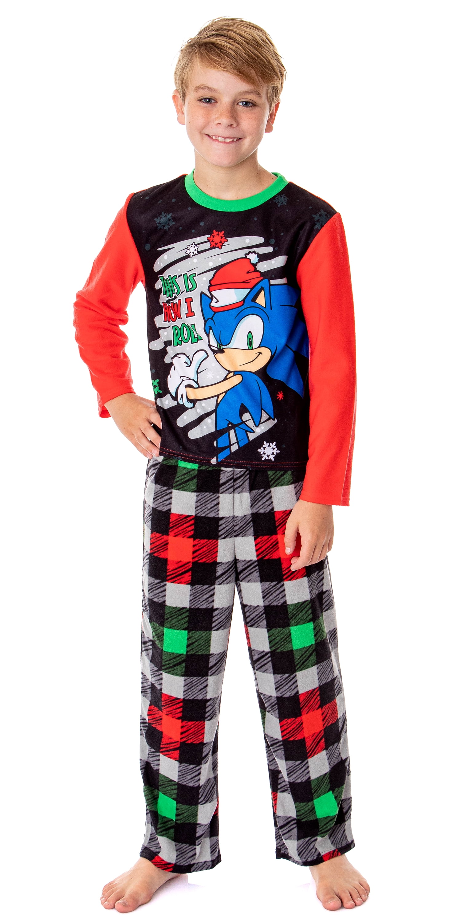 Sonic the Hedgehog Kids Sleepwear Pajama Set, 'This Is How I Roll ...