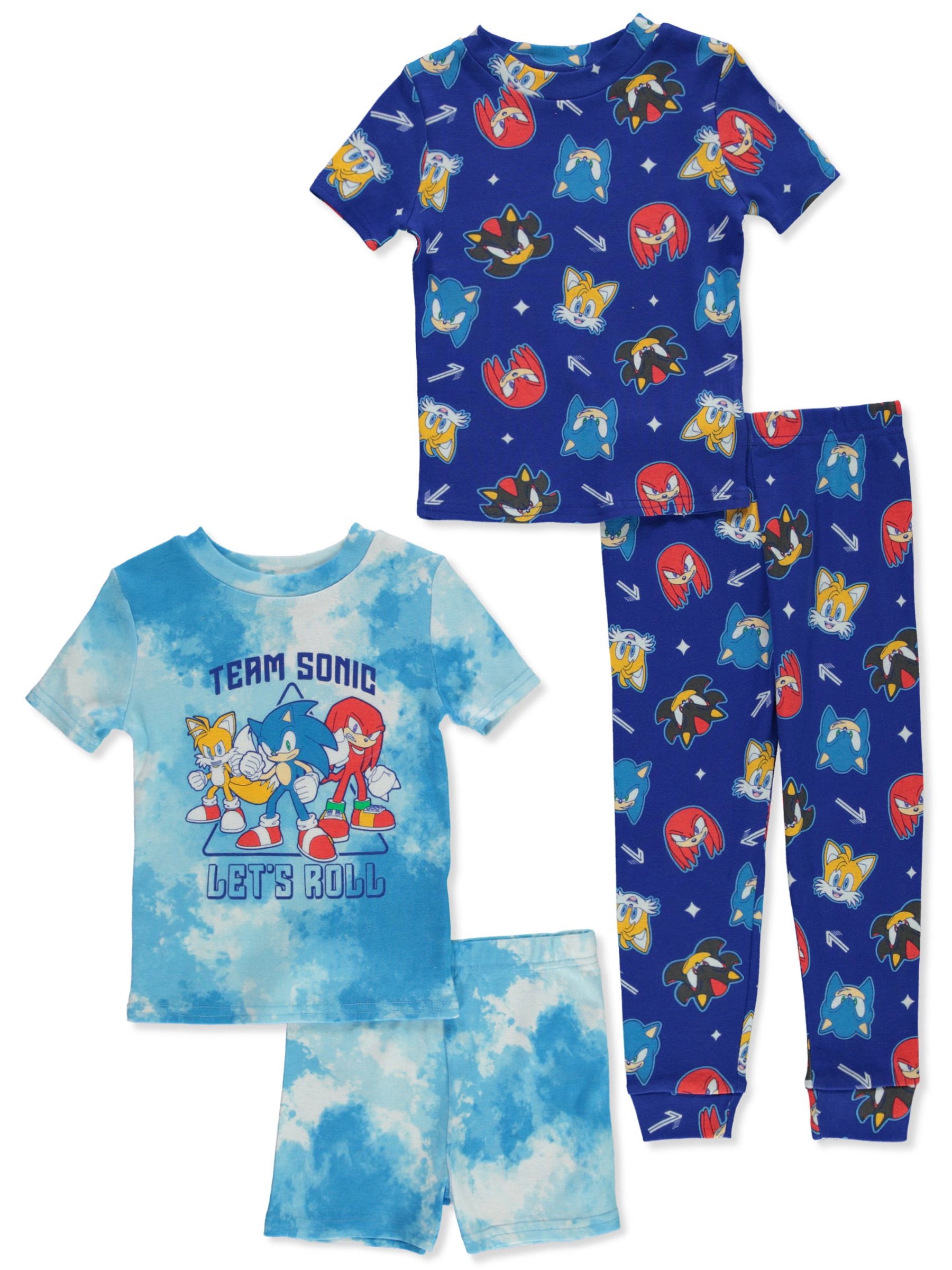 Komar Kids Boys Sonic the Hedgehog Team Sonic Cotton 4 Piece Toddler ...